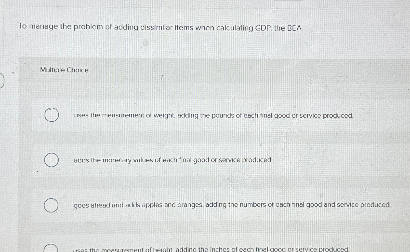Solved To manage the problem of adding dissimilar items when | Chegg.com