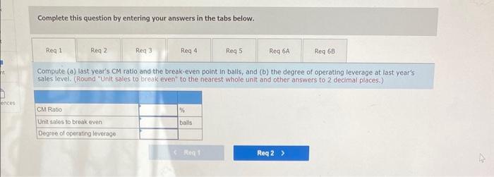 Solved Problem 5-20 (Algo) CVP Applications: Break-Even | Chegg.com