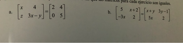Solved find the value of the variables such that both | Chegg.com