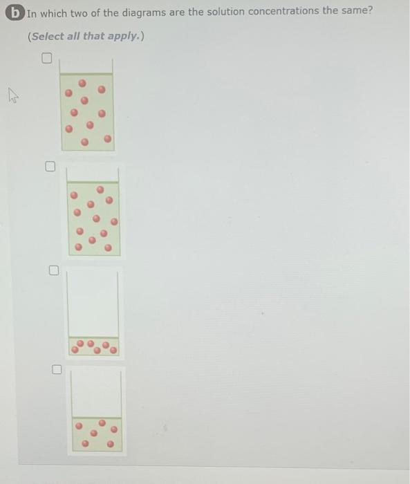 Solved The following diagrams show varying amounts of the | Chegg.com