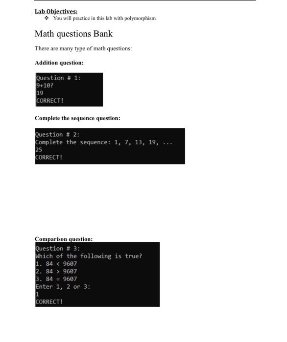 Solved Lab Objectives: • You will practice in this lab with | Chegg.com