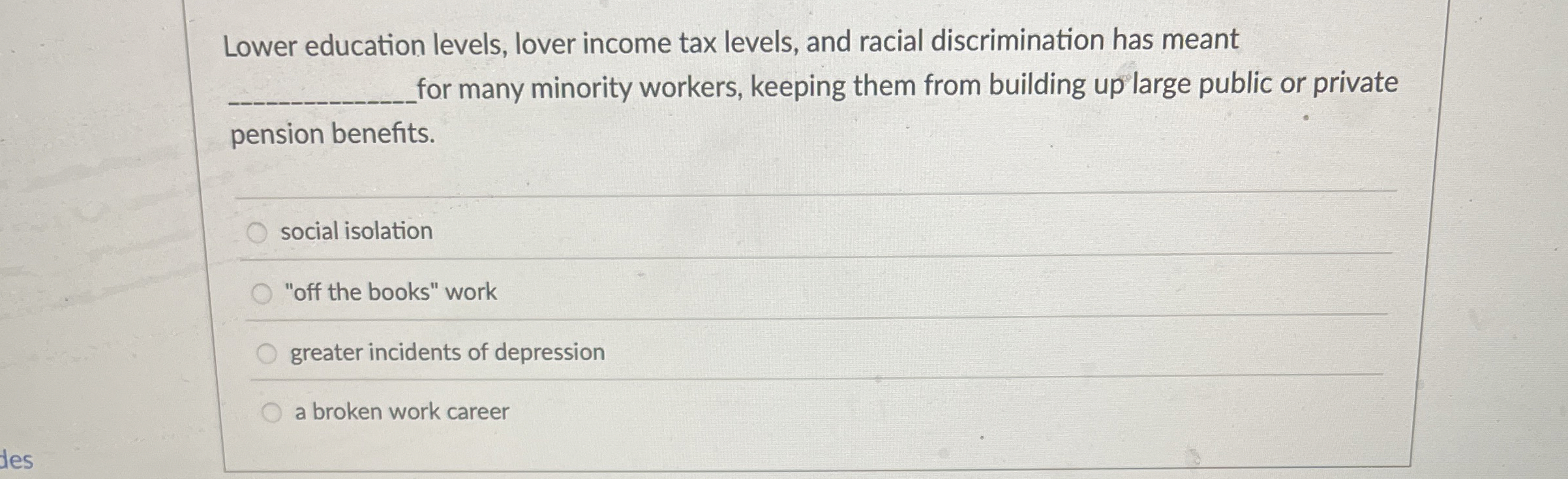 Solved Lower education levels, lover income tax levels, and | Chegg.com