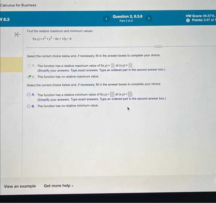 Solved Find the relative maximum and minimum values. | Chegg.com