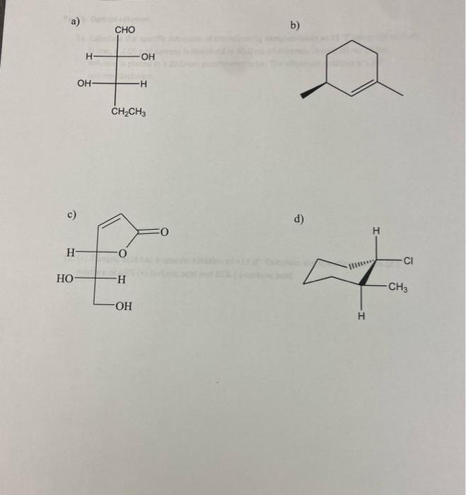 Solved Lab 5. Modelling III: Stereochemistry, Absolute | Chegg.com