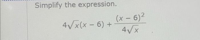 Solved Simplify the expression. −x2x2+9+x2+91Simplify the | Chegg.com