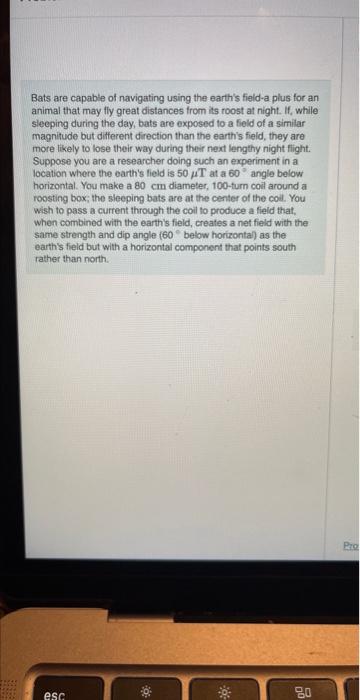 Solved Bats are capable of navigating using the earth's | Chegg.com