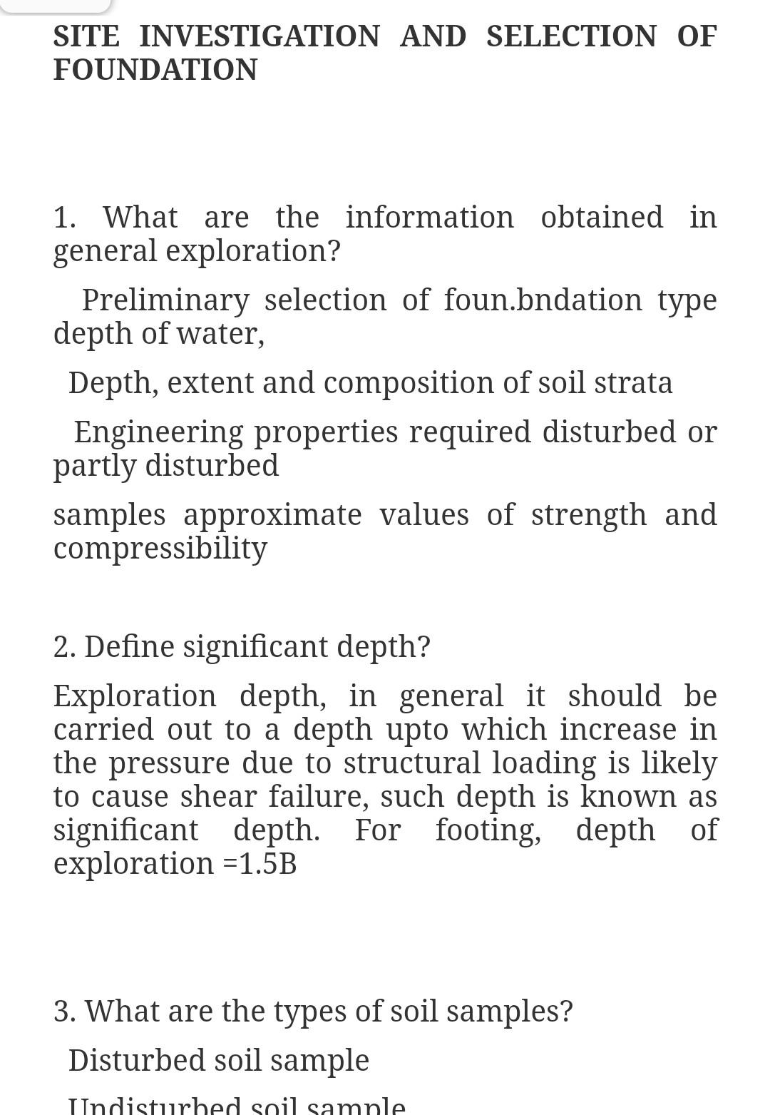Solved 23. What is soil exploration? The process of | Chegg.com