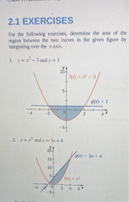 Solved For the following exercises, determine the area of | Chegg.com