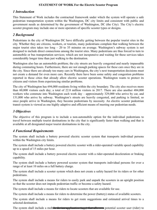 SysML Assignment: Using the Scooter Rental | Chegg.com