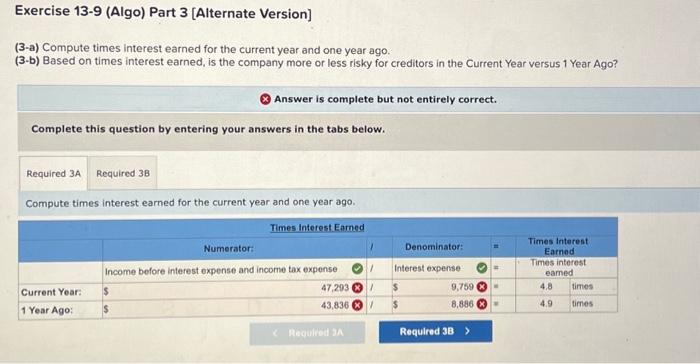 Solved Required information Exercise 13-9 (Algo) Analyzing | Chegg.com