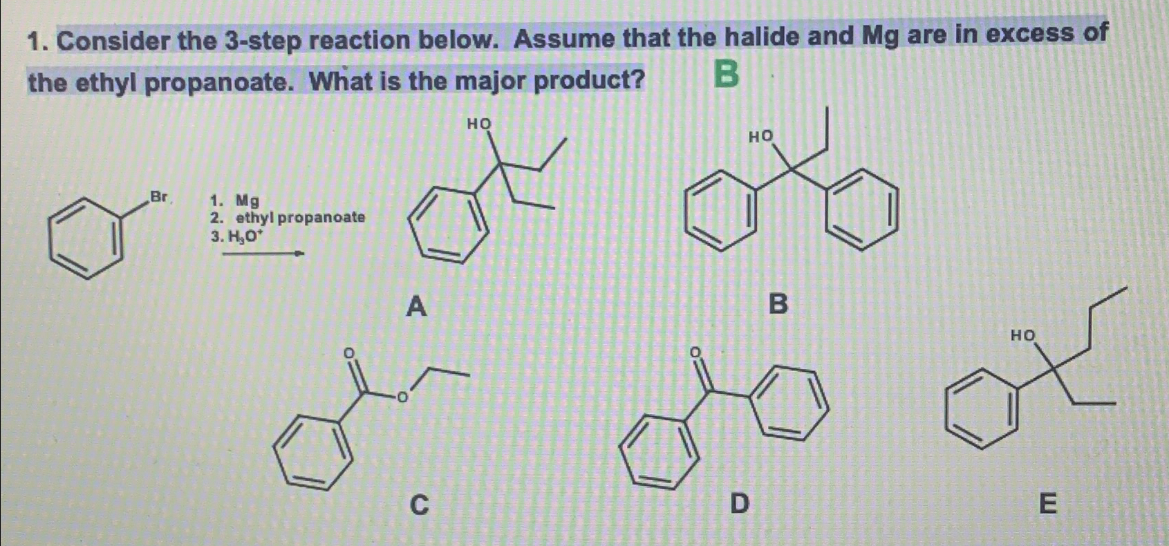 Solved please explain mechanism Consider the 3-step reaction | Chegg.com