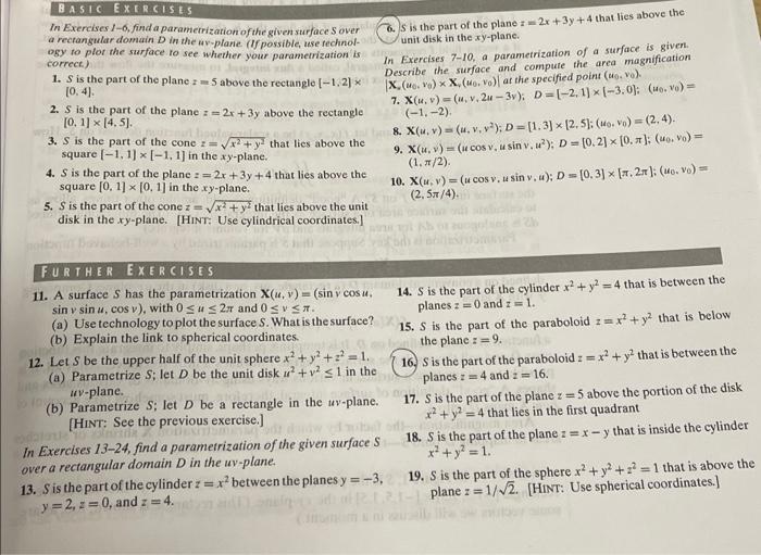 Solved BASIC EXERCISES In Exercises 1-6. find a | Chegg.com