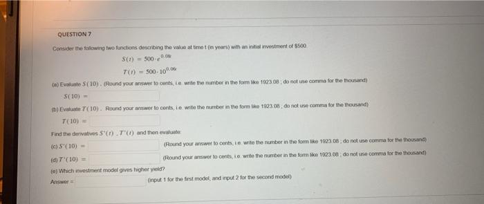 Solved Consider the following two functions describing the | Chegg.com
