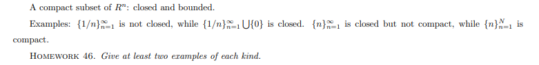Solved A compact subset of Rn ﻿: closed and | Chegg.com