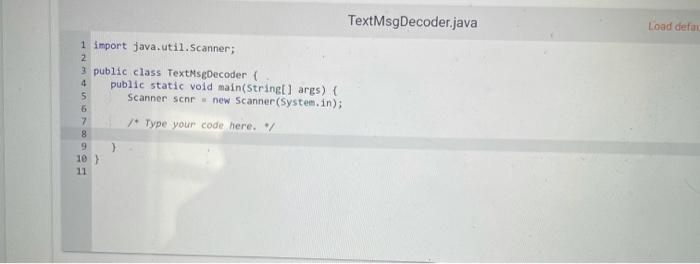 Solved 3.30 LAB*: Program: Text message decoder (1) Use | Chegg.com