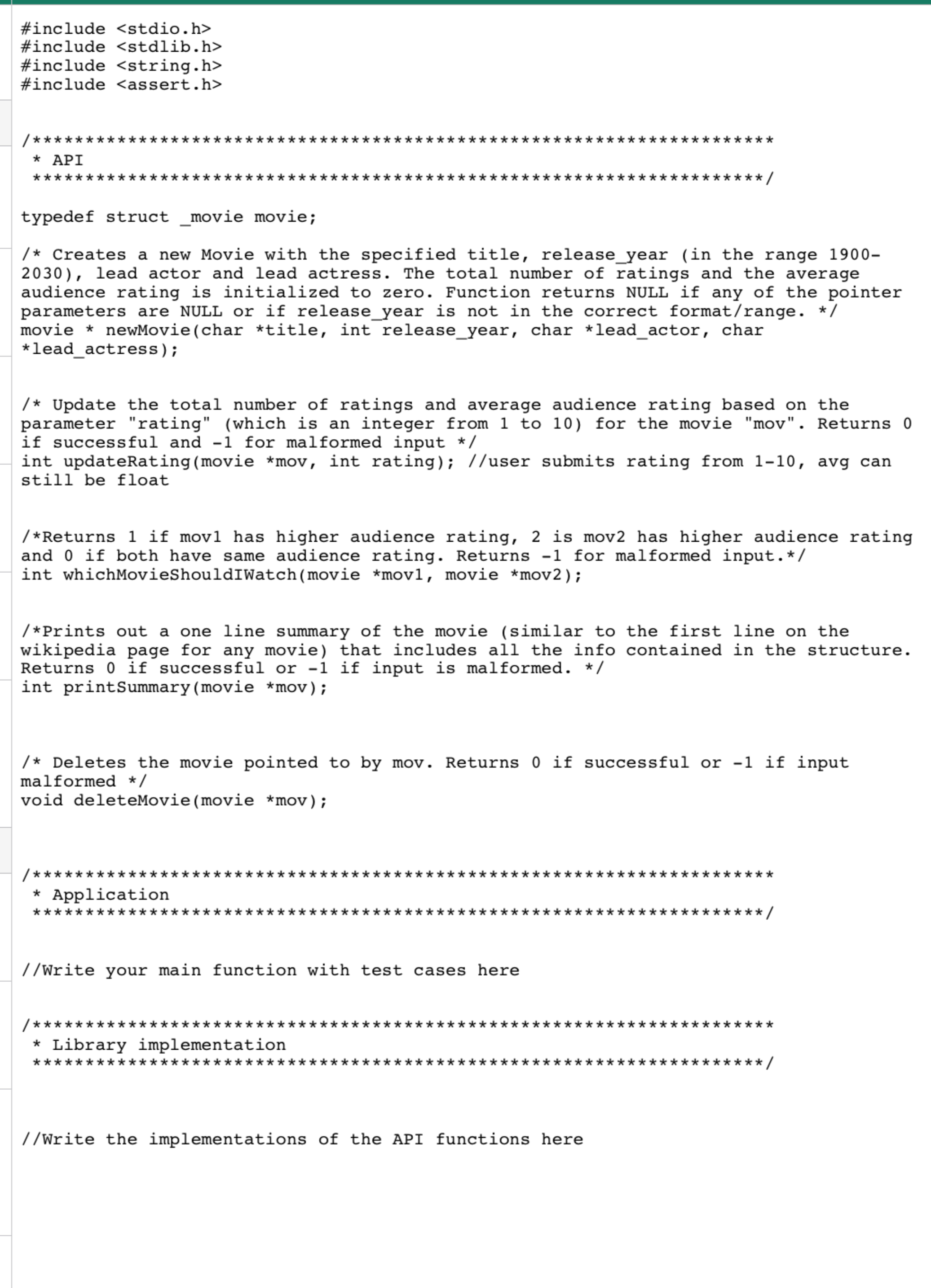 Solved this problem, we will work with a C structure for a | Chegg.com