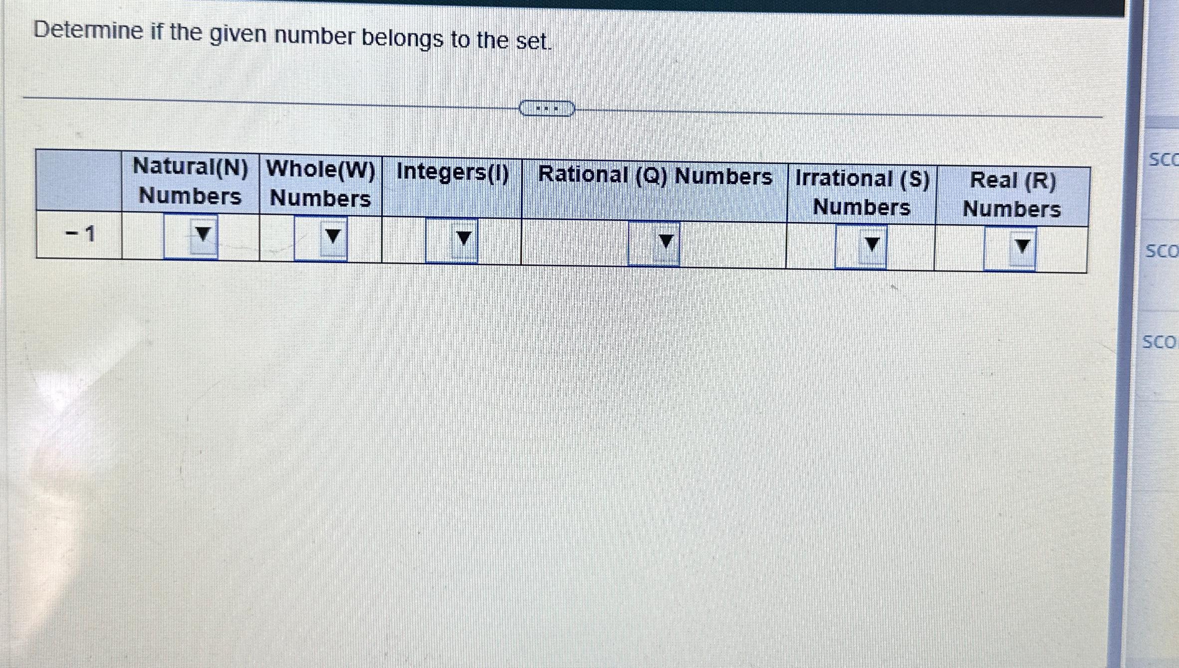 Solved Determine if the given number belongs to the | Chegg.com