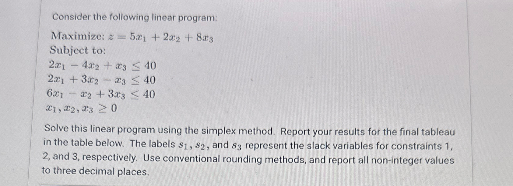 Solved Consider the following linear program:Maximize: | Chegg.com