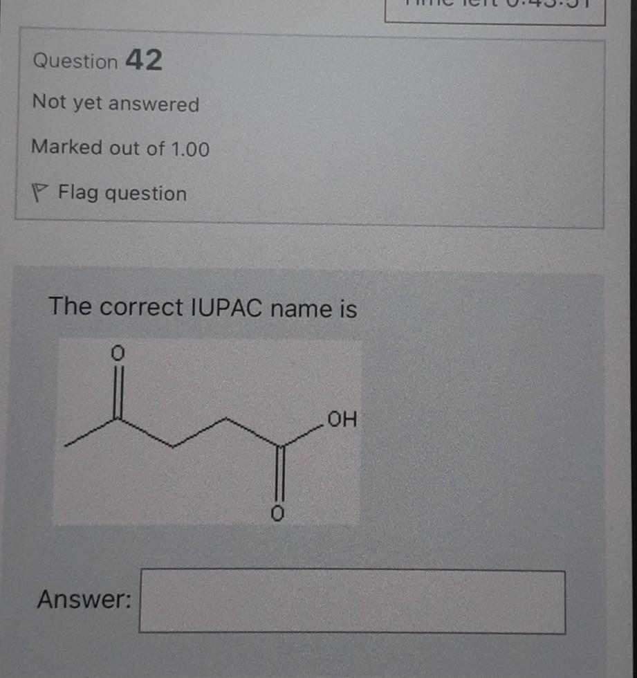 Solved Question 42 Not yet answered Marked out of 1.00 p | Chegg.com Solved Question 42 Not yet answered Marked out of 1.00 p | Chegg.com