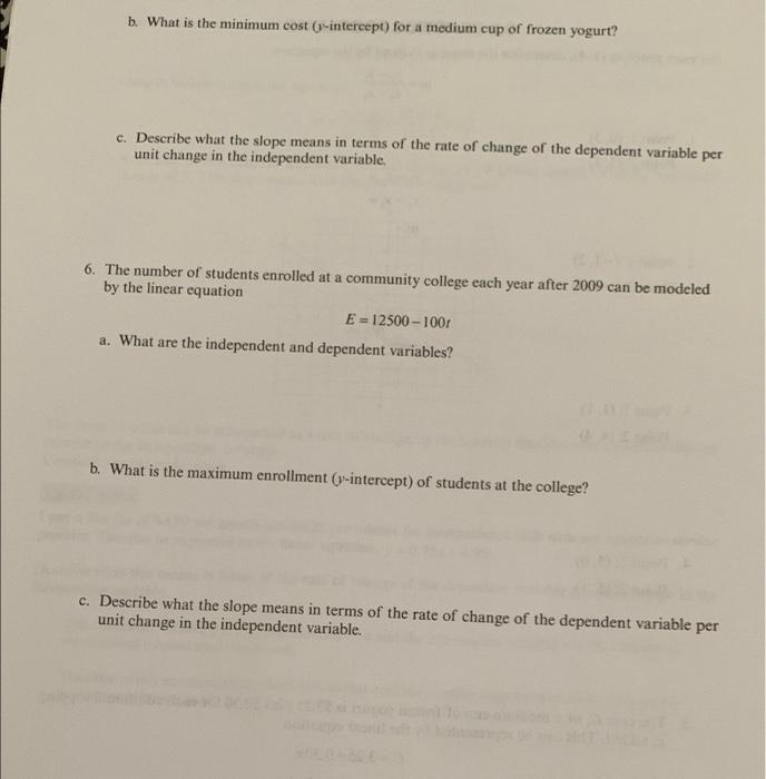 Solved Chapter 9 Linear Relationships 163 9.2 PRACTICE | Chegg.com