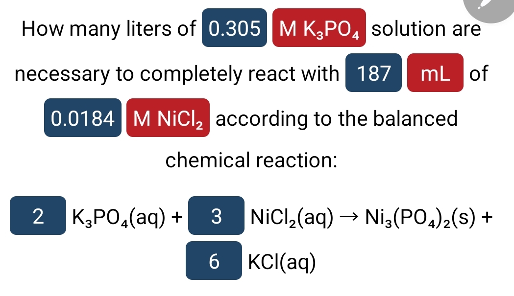 Solved How many liters ofnecessary to completely react with | Chegg.com