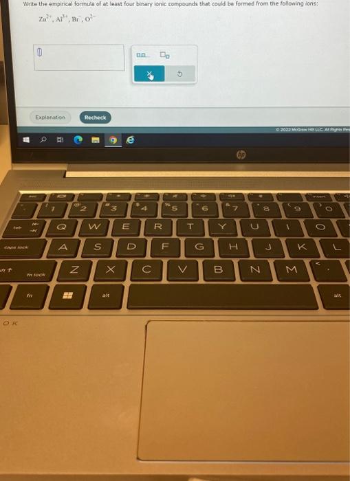 Solved Za24,Al3+,Br−,O2− | Chegg.com