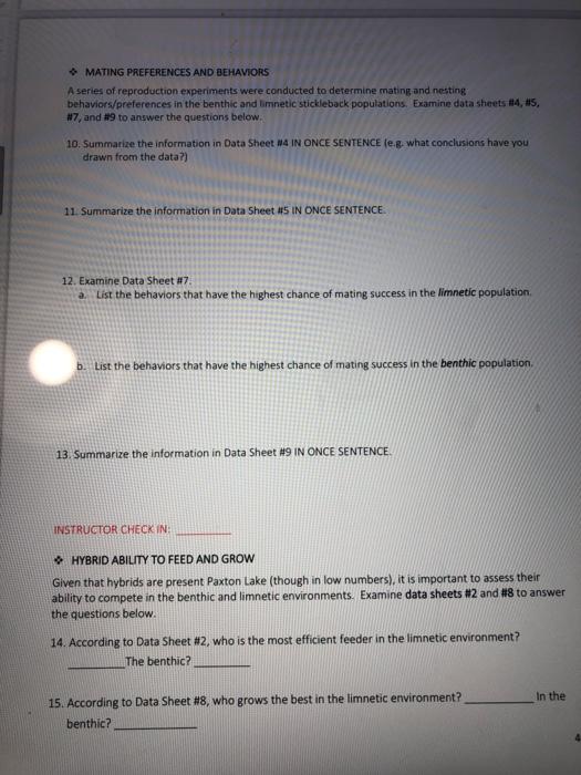 Solved HYBRID DATA FROM LABORATORY EXPERIMENTS Several | Chegg.com