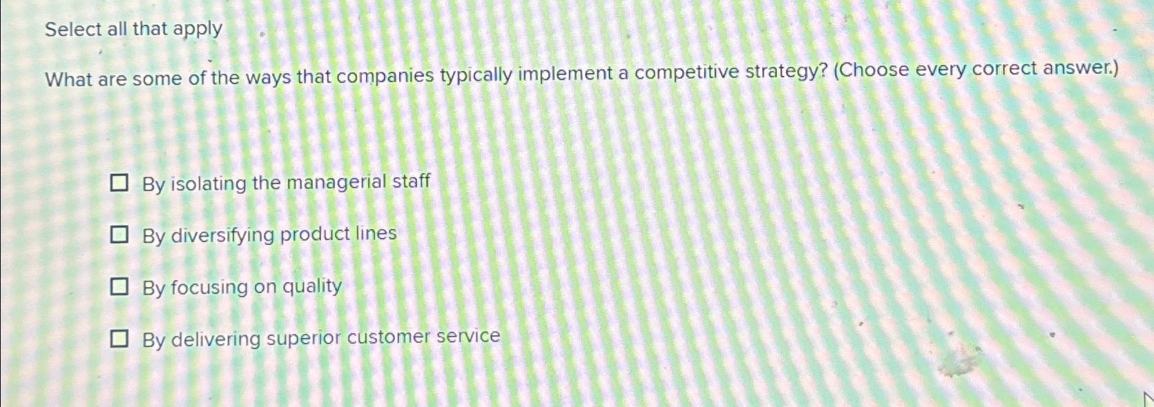 Solved Select all that applyWhat are some of the ways that | Chegg.com