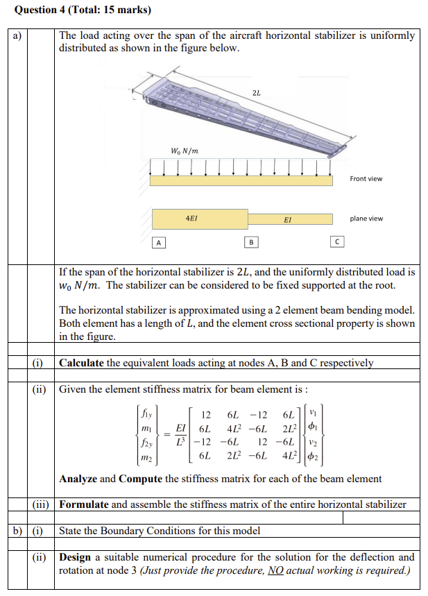 Solved Question 4 (Total: 15 ﻿marks) | Chegg.com
