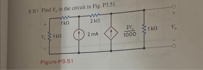Solved 3.5 Figure P3.513.83 Use loop analysis to calculate | Chegg.com