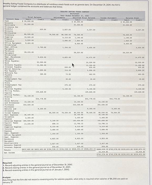 1 Record an adjustment entry for beginning inventory. | Chegg.com