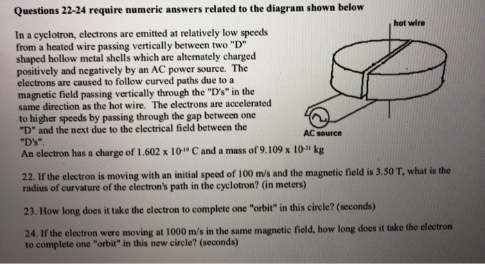 Solved Questions 22-24 require numeric answers related to | Chegg.com