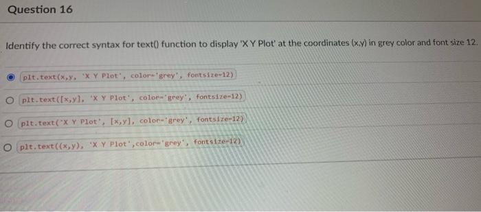 Solved What needs to be provided for the pyplot.subplot() | Chegg.com
