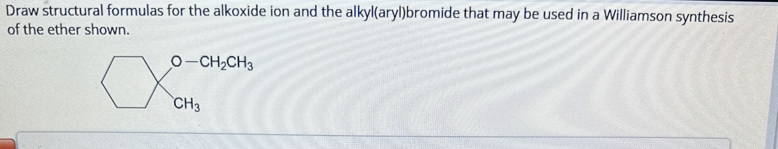 Solved Draw structural formulas for the alkoxide ion and the | Chegg.com