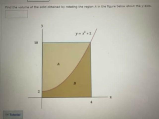 Solved Find the wolume of the aslid ebtsined by rotating the | Chegg.com