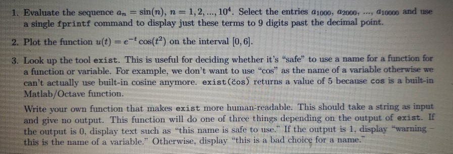 Solved answer parts a, b, and c. use matlab or octave to | Chegg.com