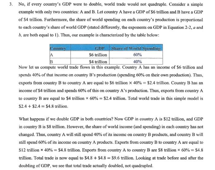 Solved note the following points: world GDP is | Chegg.com