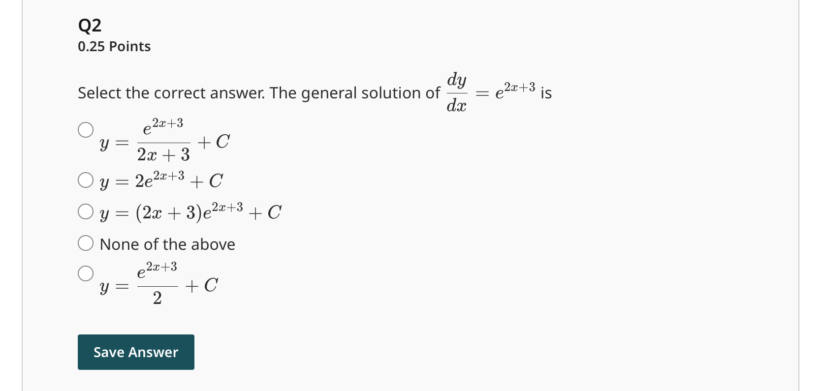 Solved Q20.25 ﻿PointsSelect the correct answer. The general | Chegg.com