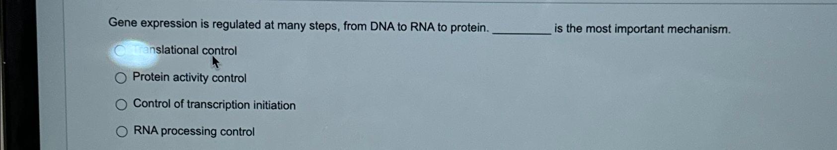 Solved Gene expression is regulated at many steps, from DNA | Chegg.com