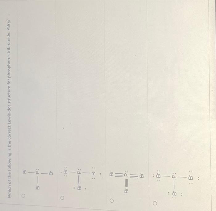 Solved Which of the following is the correct Lewis-dot | Chegg.com