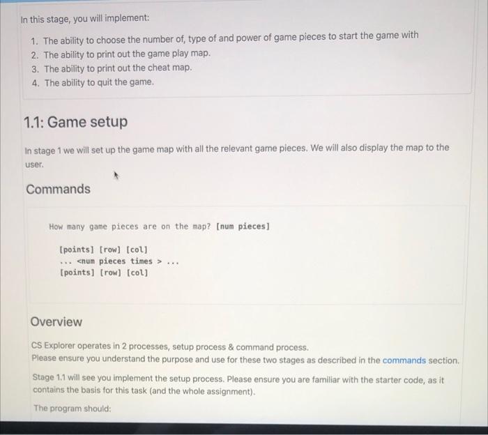 Solved CS Explorer CS Explorer is a 2D map game written in C | Chegg.com