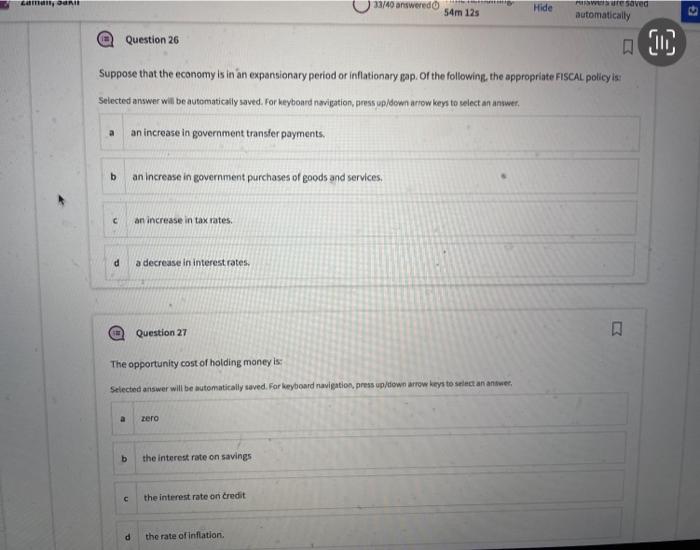 Solved Suppose that the economy is in an expansionary period | Chegg.com