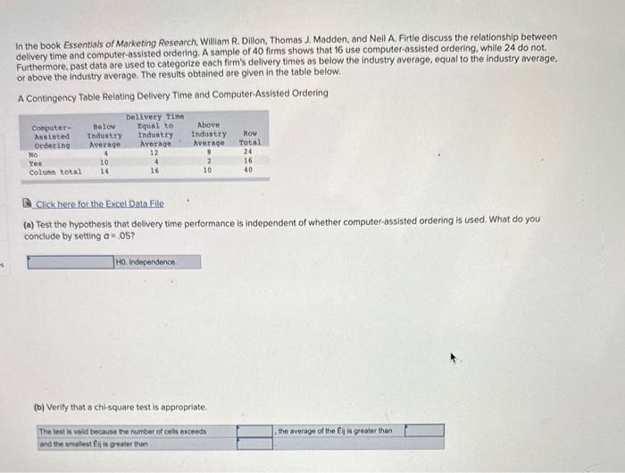 Solved In the book Essentials of Marketing Research, Wiliam | Chegg.com