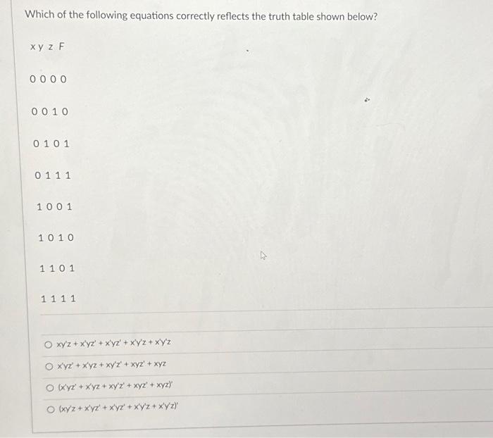Solved Which of the following equations correctly reflects | Chegg.com