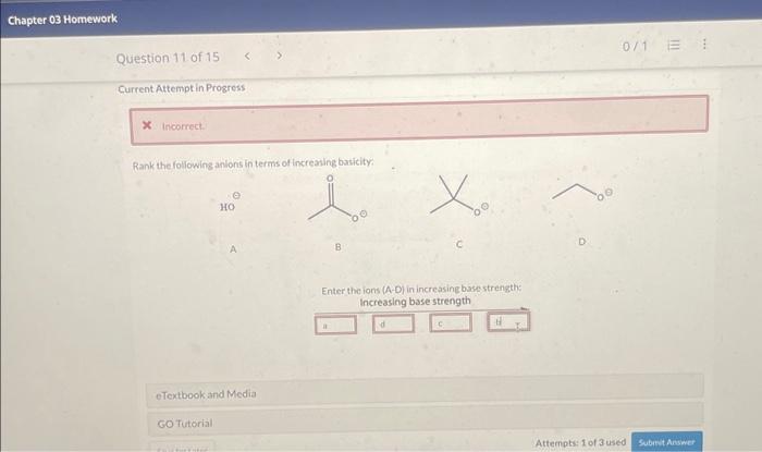 Solved Chapter 03 Homework Question 11 of 15 Current Attempt | Chegg.com