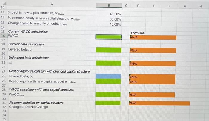 Solved 1 Recapitalization A 2 3% debt in original capital | Chegg.com