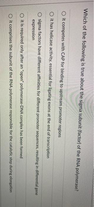 Solved Which of the following is true about the sigma | Chegg.com