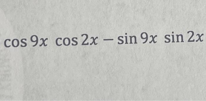 Solved 1write In A Single Trigonometric Function 0314