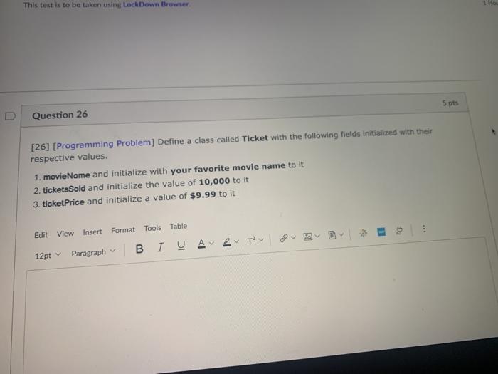 Solved Question 27 5 pts [271 [Programming Problem) When the | Chegg.com