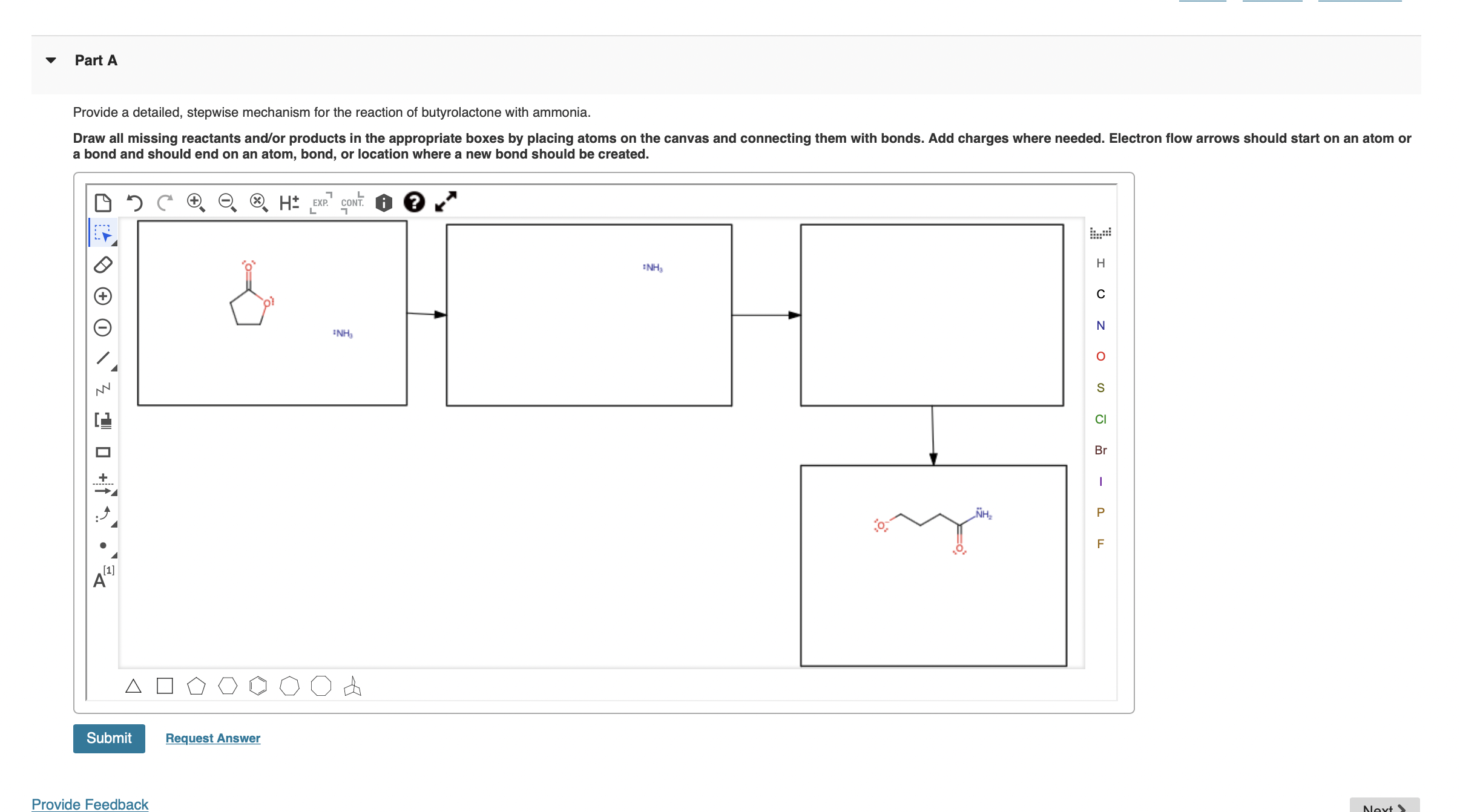 Solved Part AProvide a detailed, stepwise mechanism for the | Chegg.com